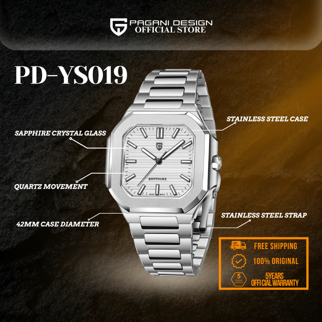Pagani Design Men's Stainless Steel Quartz Watch PD-YS019 | Shopee Malaysia
