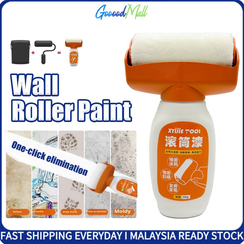 Cat dinding with tool roller for multiple uses of wall repair latex ...