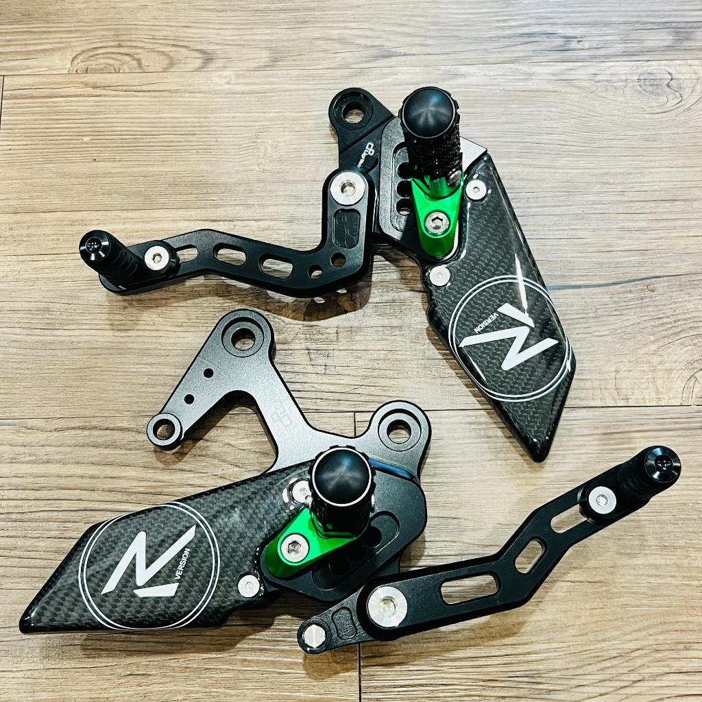 RACING FOOTREST SET CBR BMW S1000RR NINJA R3 R25 PREMIUM BLACK TAPAK ...