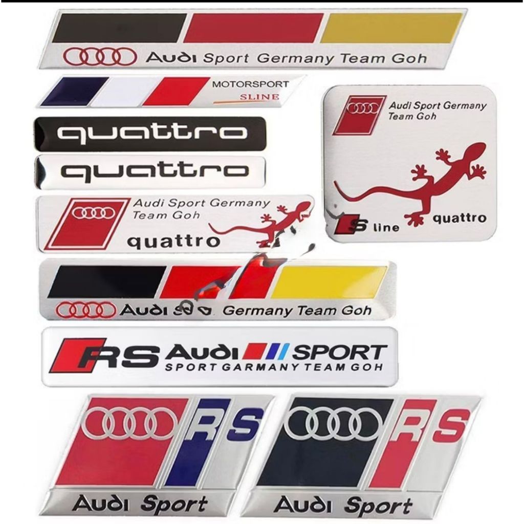 Audi Rs S 4 5 6 8 V6T Emblem Logo | Shopee Malaysia