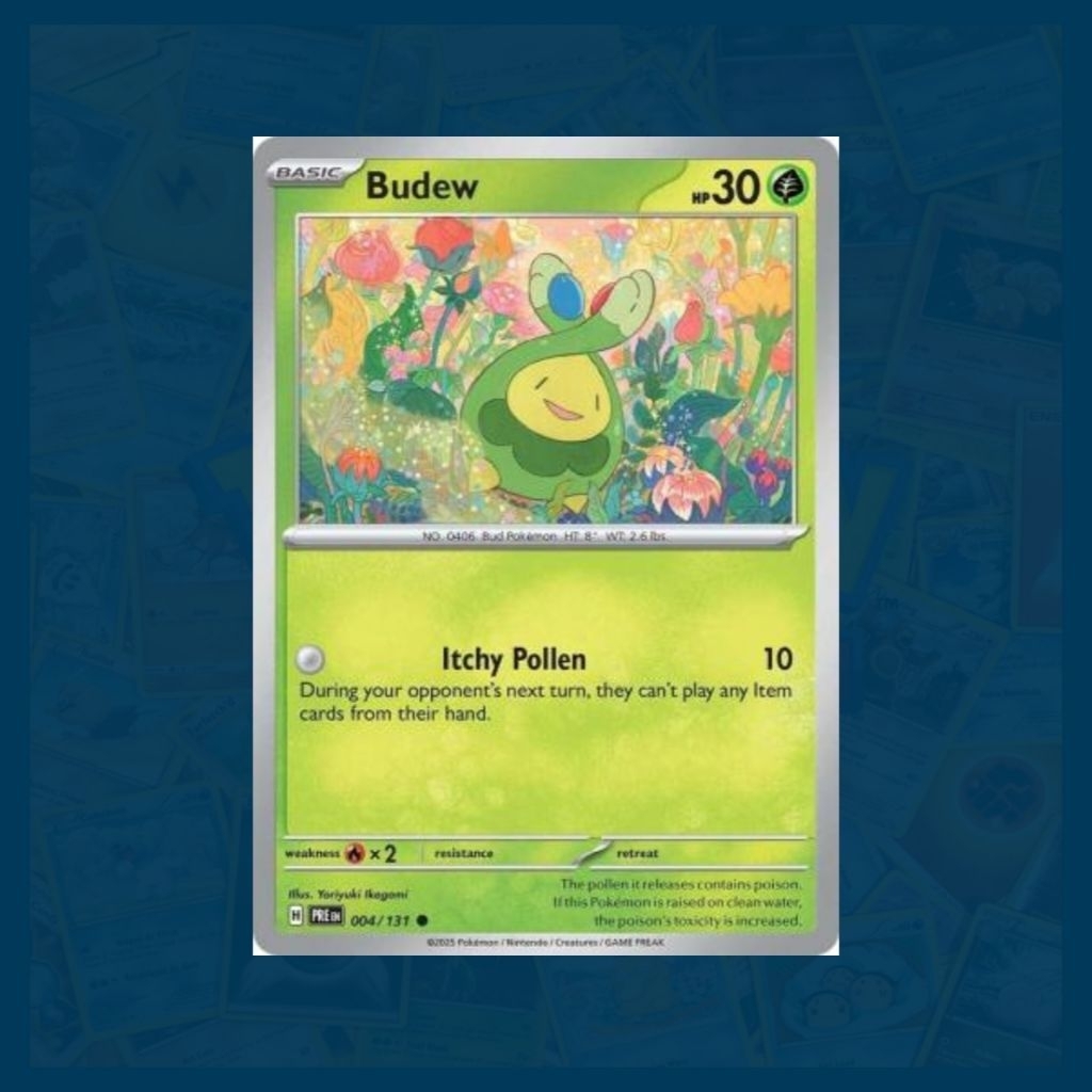 Budew (004/131) Common | Prismatic Evolution | Pokemon TCG Card ...