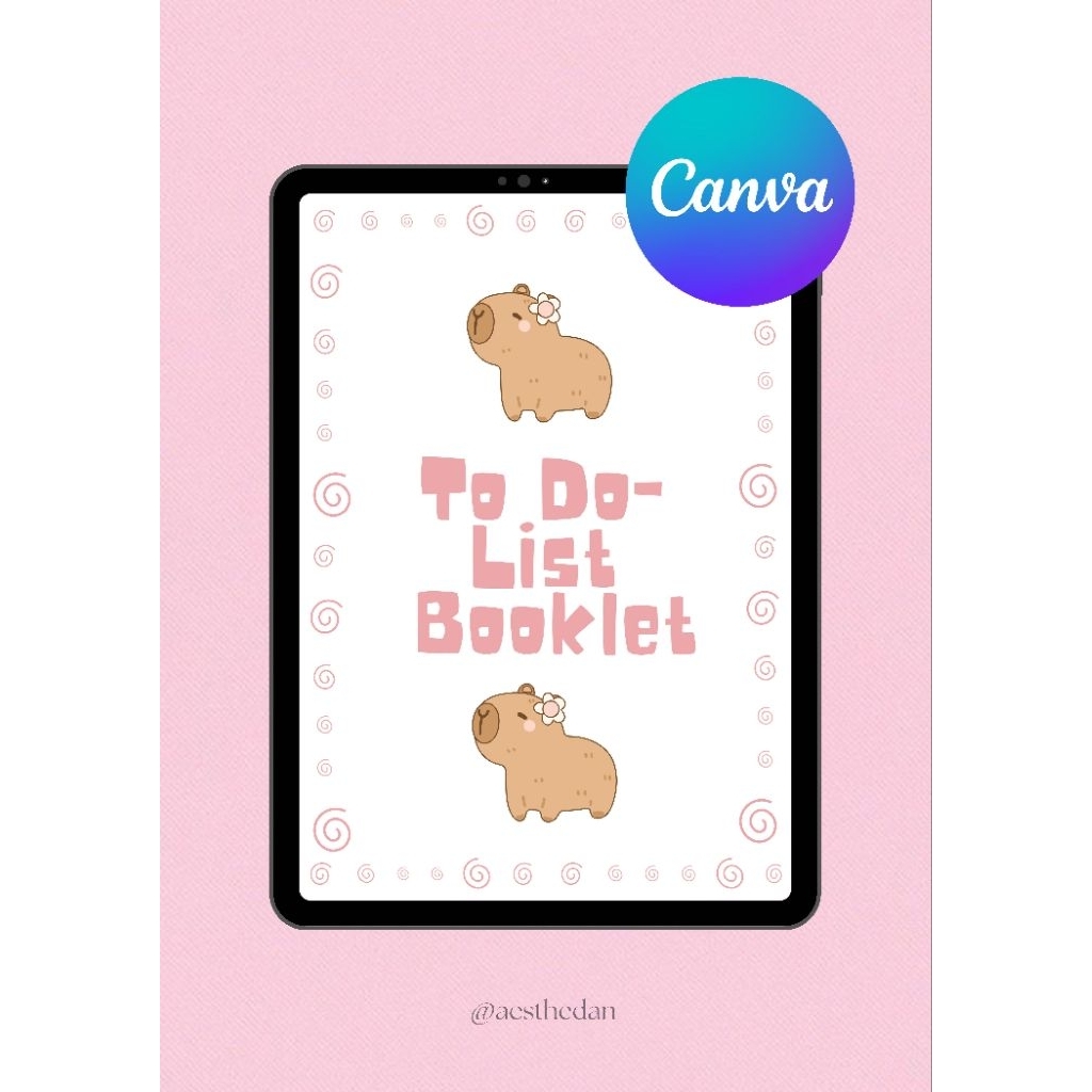 Cute Capybara To-Do List | Minimalist Daily Planner Printable | Kawaii ...