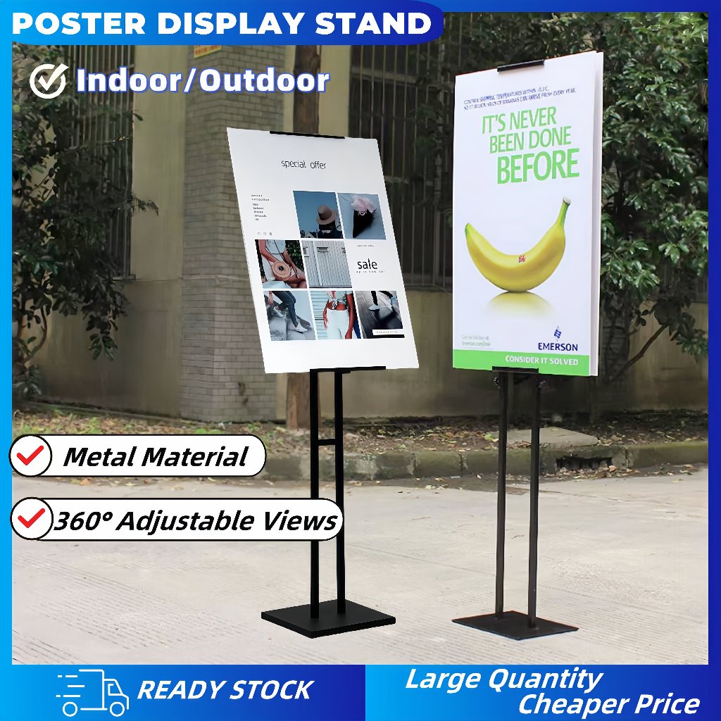 Advertising Stand Foamboard Poster Display Stand Easel Banner Stand ...