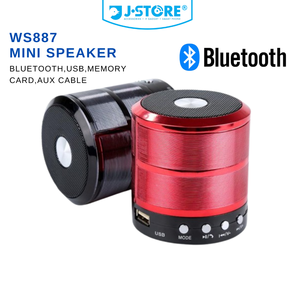 Bluetooth USB Micro SD Card Speaker Pendrive & MMC WS887 Mini Bluetooth ...