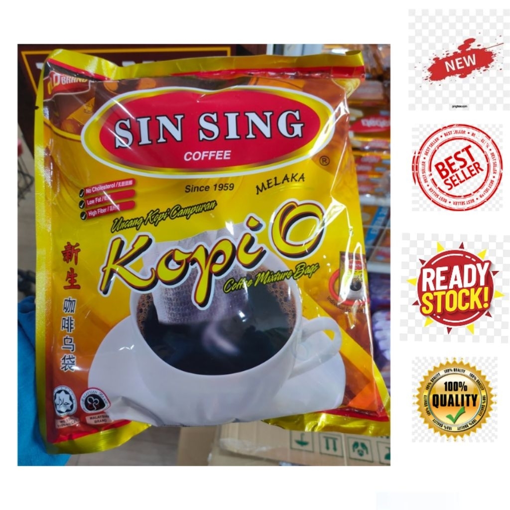 SIN SING KOPI O COFFEE MIXTURE BAGS 20 SACHETS X 10 G (200 g) | Shopee Malaysia
