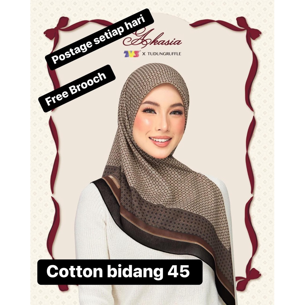 RUFFLE AKASIA TV3 ( READY STOK ) NEW LAUNCHING TUDUNG RUFFLE EDISI ...