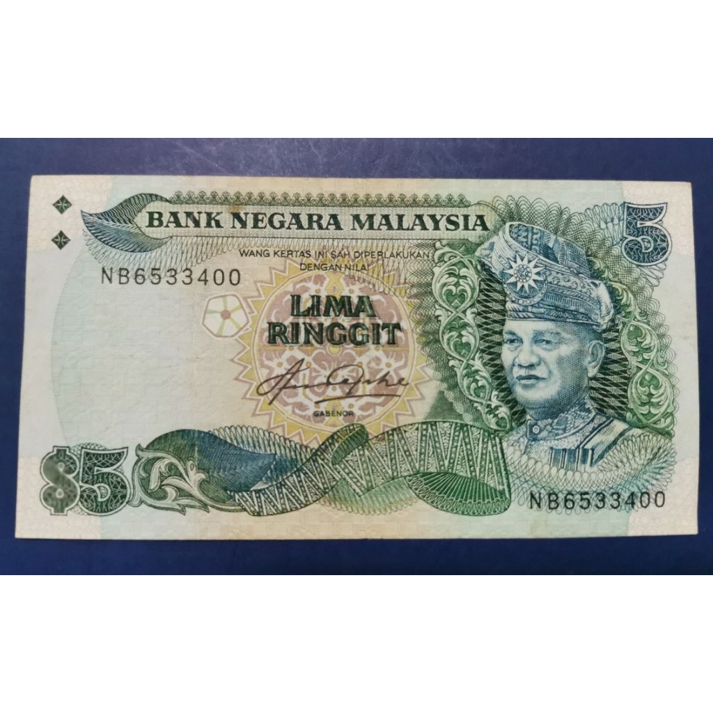Offer M54 Banknote Malaysia Rm5 Siri 5 Flag Cross NB6533400 Condition ...