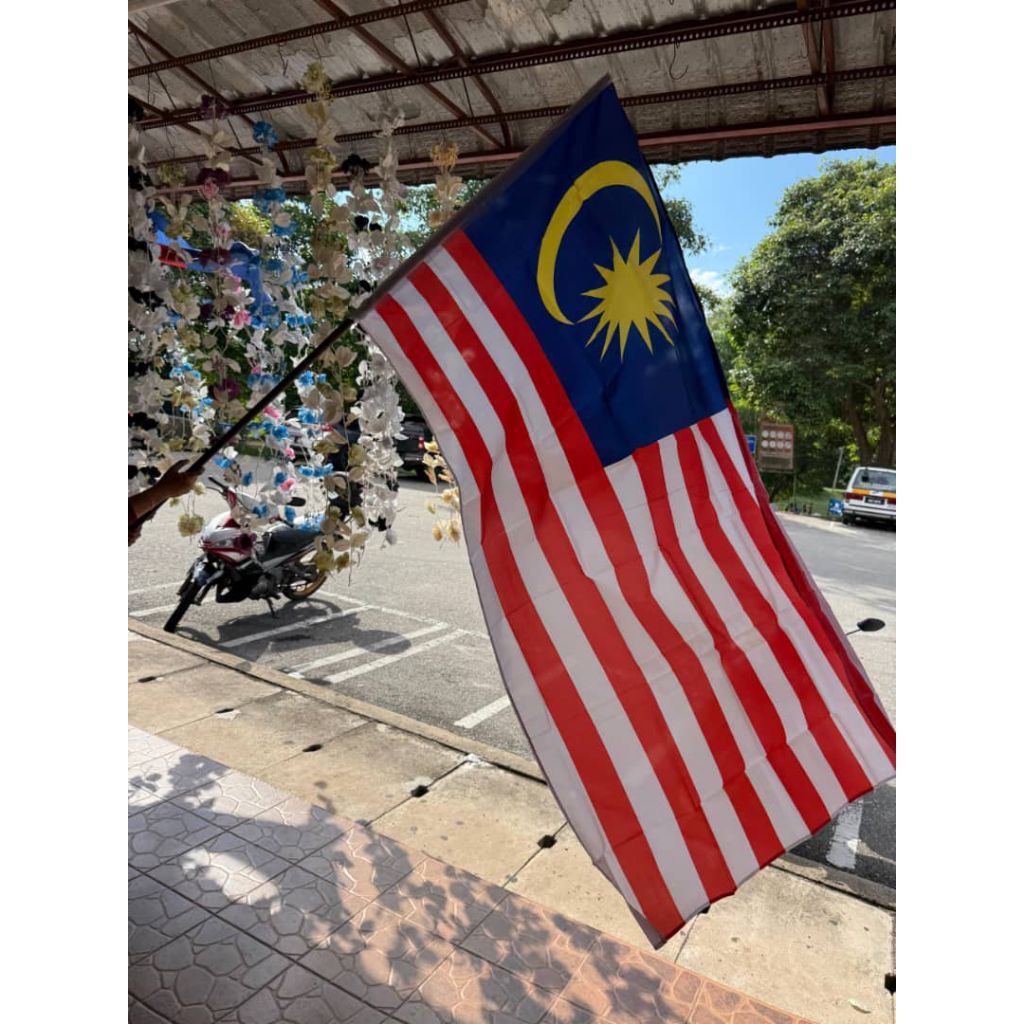 ( EX 0658 ) 1pcs Bendera Malaysia dan Bendera Johor size 90cm x 180cm | Shopee Malaysia