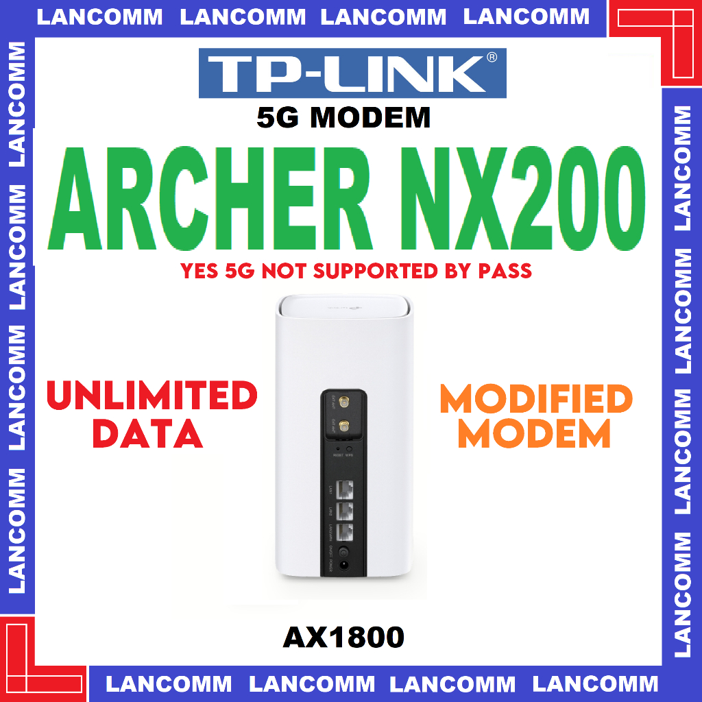TP-LINK ARCHER NX200 5G AX1800 Wireless Dual-Band Gigabit Router 5G ...