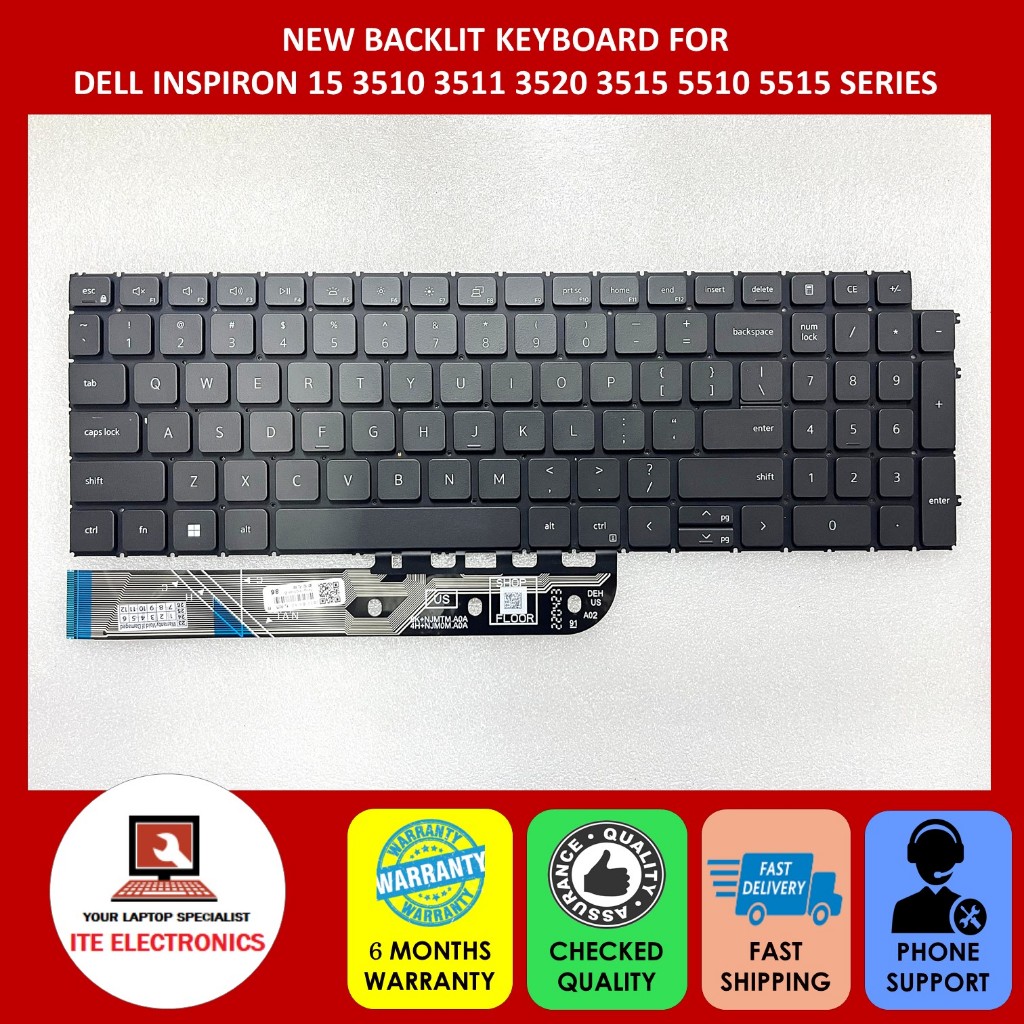NEW DELL INSPIRON 15 3510 3511 3520 3515 5510 5515 SERIES BACKLIT ...