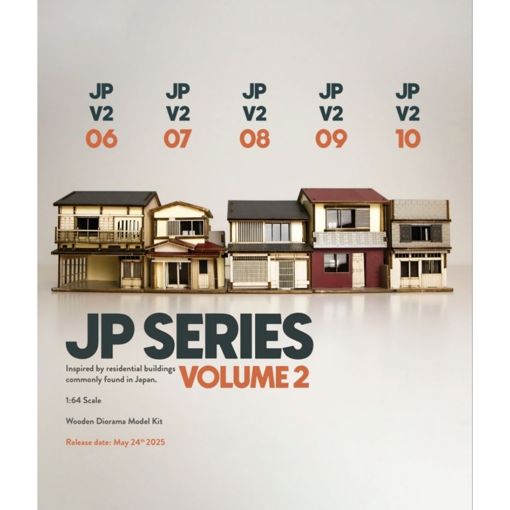 KRAKEN HOUSE JAPANESE HOUSE SERIES VOL 2 06 - 10 DIORAMA MODEL KIT ...
