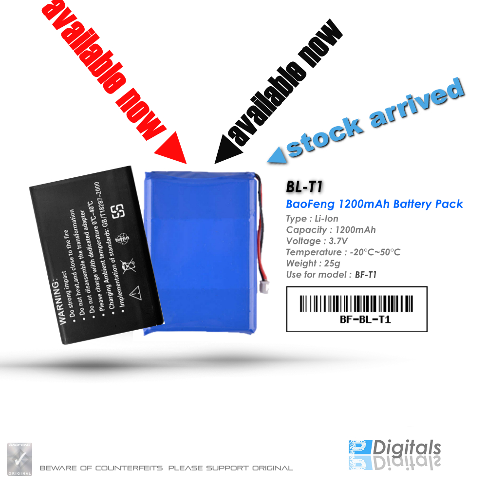 BAOFENG BF-T1 Mini Battery Pack (1200mAh) | Shopee Malaysia