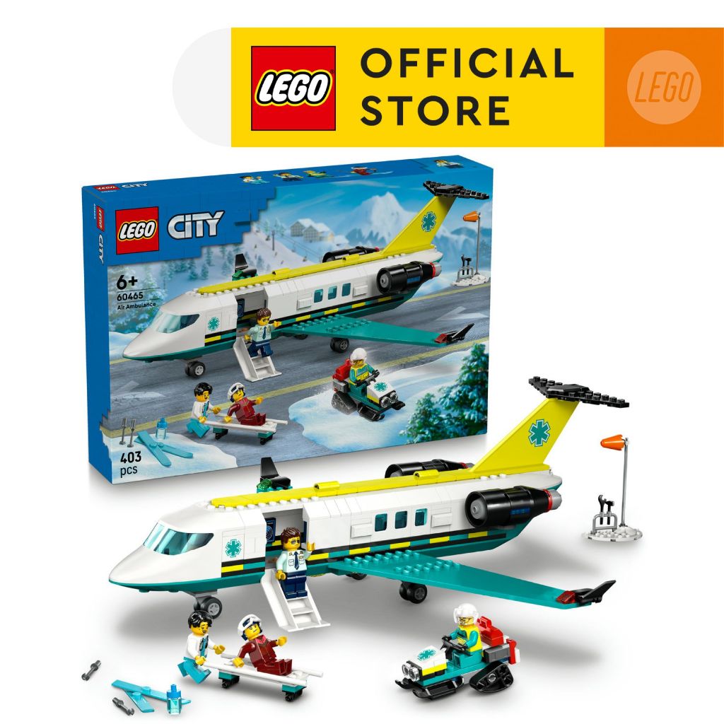LEGO City 60465 Emergency Air Ambulance Airplane (403 Pieces) | Shopee ...