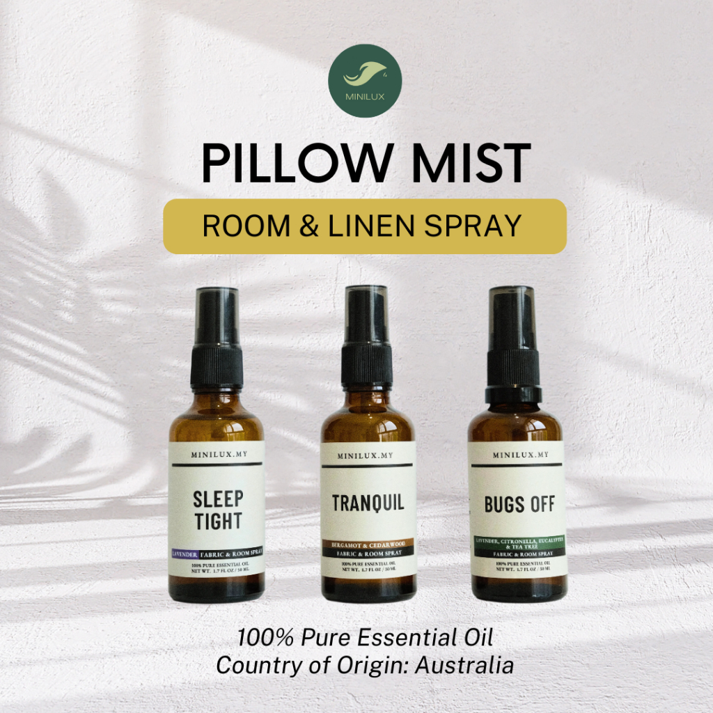 MINILUX [100% Pure Essential Oil] Room & Pillow Mist/Linen Spray (on ...