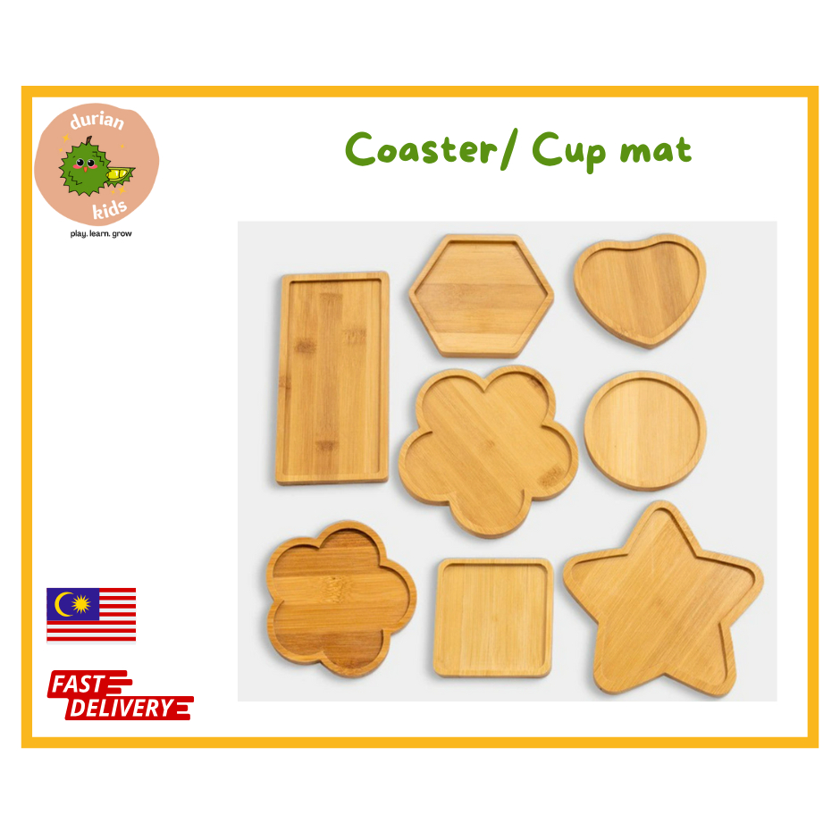 DIY Buluh Lapik Cawan Bamboo Coaster Cup mat/ DIY Cup mat teacup ...