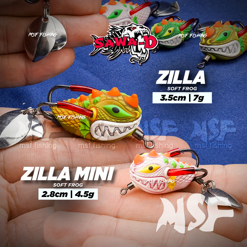 [MSF] Sawa-D Zilla Soft Frog 3.5cm 7g Snakehead Hunter Katak Getah ...