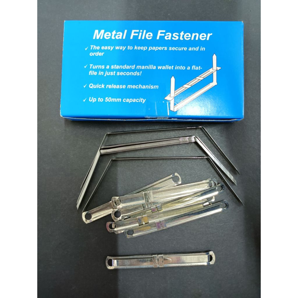 H-24 Pengikat Kertas Besi / Metal Paper Fastener - ( Bx/50set ...