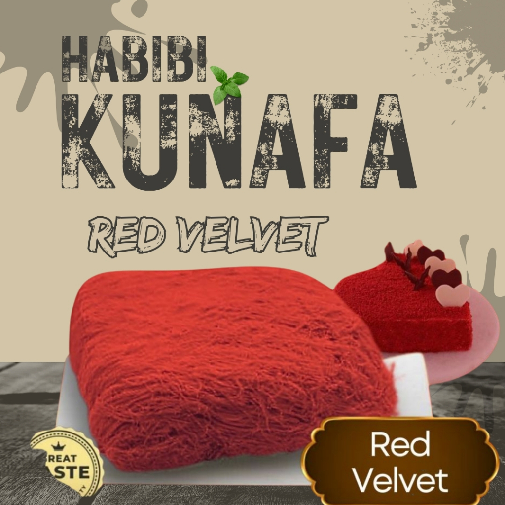 Best Selling Red Velvet Kunafa Dough 500g - 1Kg by Habibi Kunafa ...