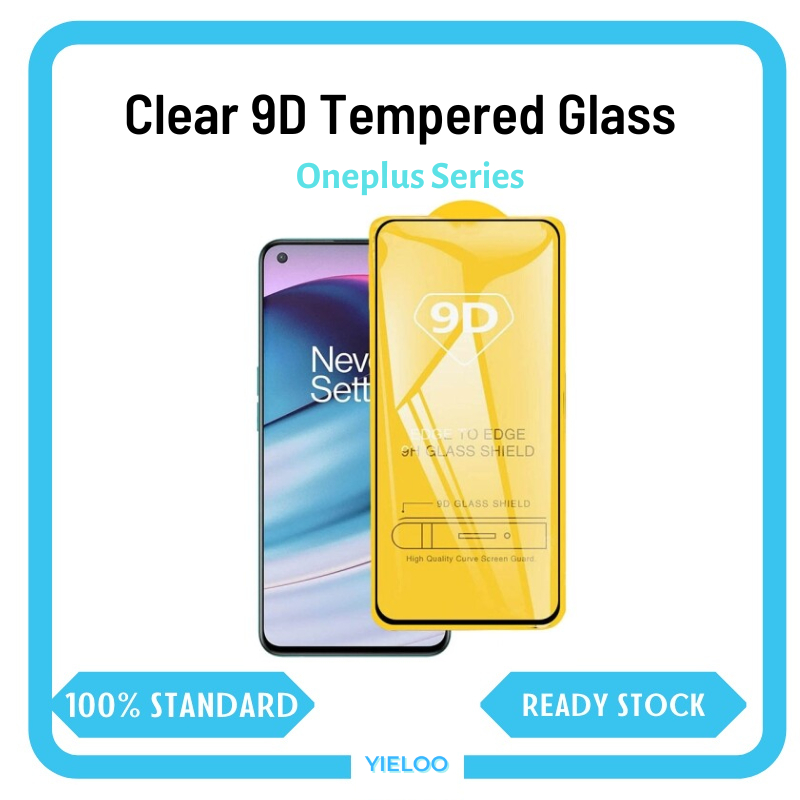 (BELI 2 PERCUMA 1) ONEPLUS 9D Tempered Glass Screen Protector 9/9R/9RT ...