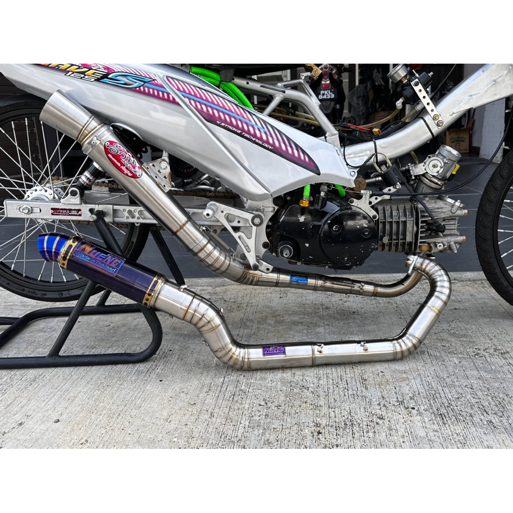 Y15 LC135 EXHAUST OPEN 😈NUENG RACING😈 SIPUT 8 inci Original Thailand🇨🇷 ...