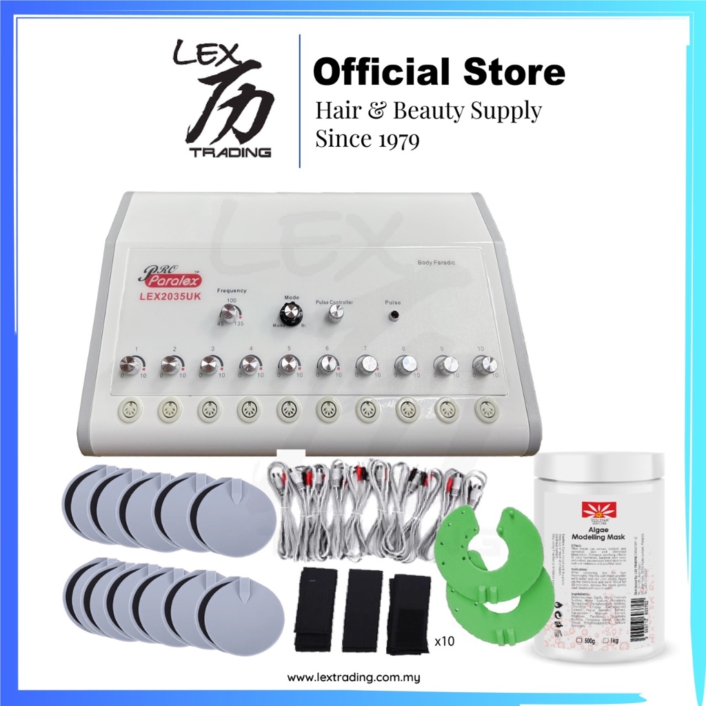 Lex2035UK - Body Faradic Machine with Tsslena Algae Modelling Mask ...