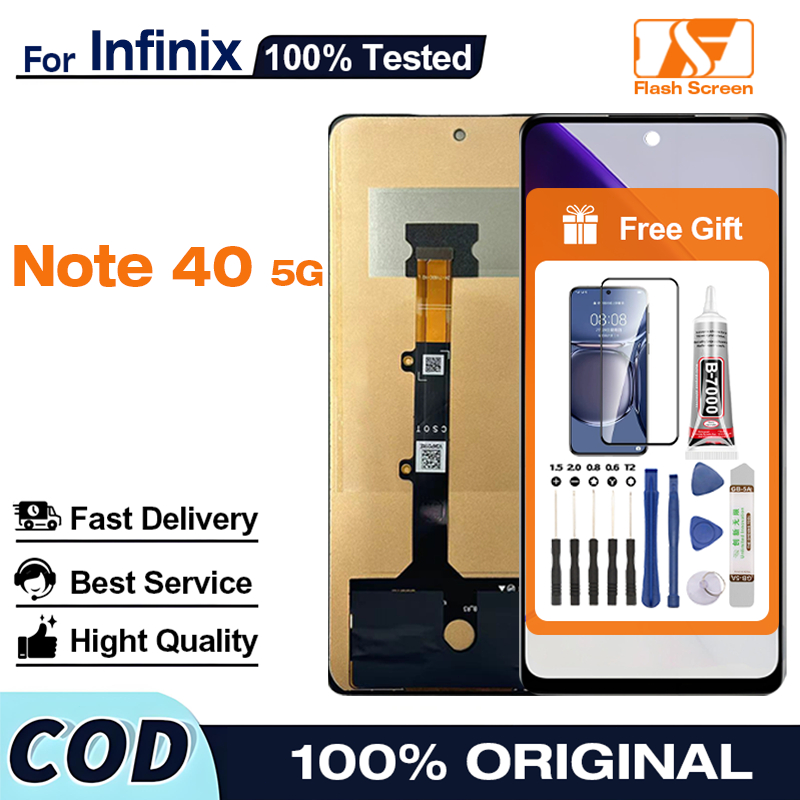 ORI LCD INFINIX Note 40 5G X6852 High-Quality Digitizer Assembly ...