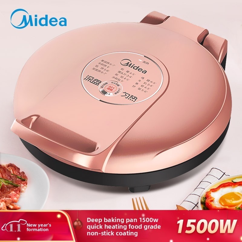 Midea JK30E201 1500W Electric Grill & Griddle, Breakfast Maker, Dual ...