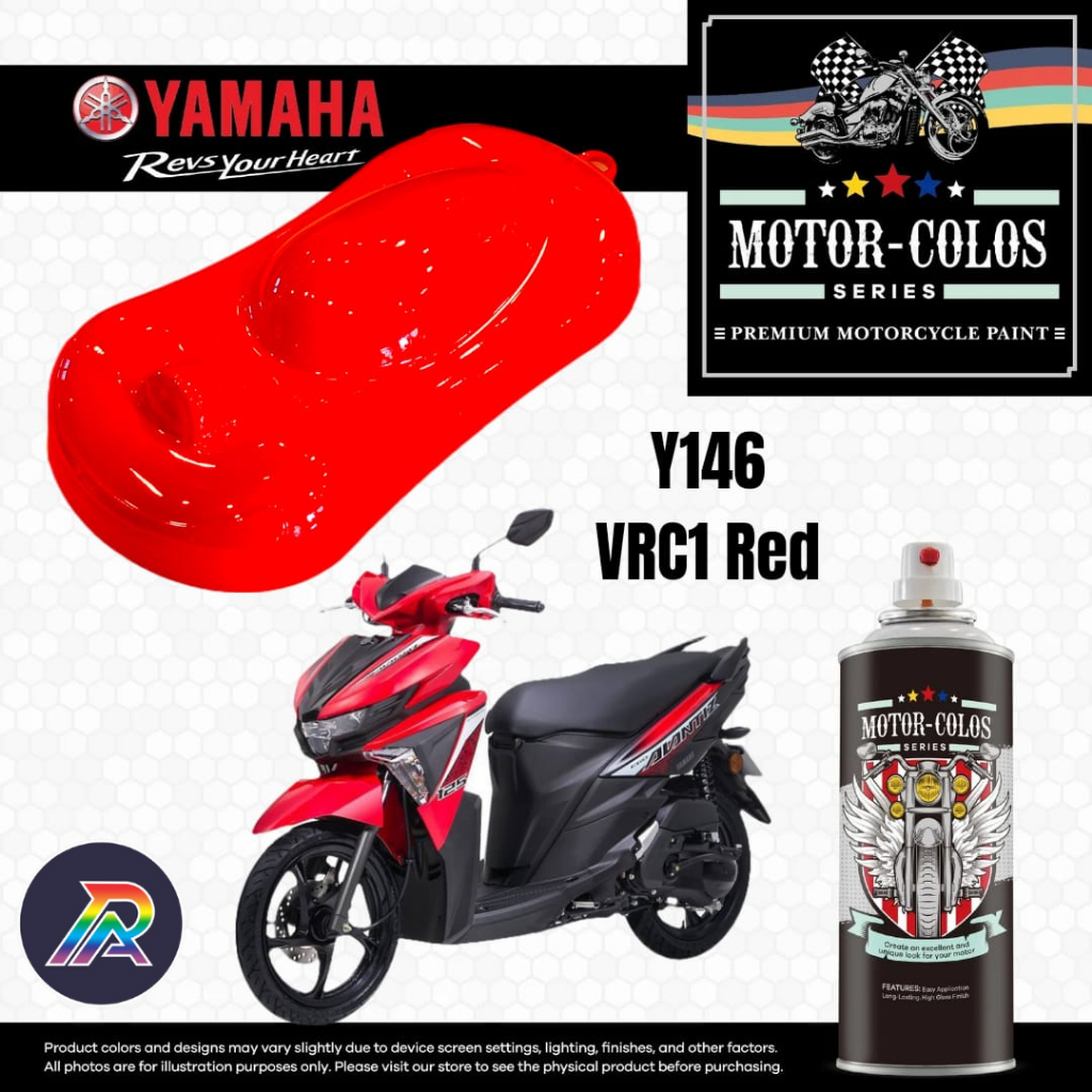 [YAMAHA] AIKKA Motor-Colos Series Aerosol Spray Color Code Y146 VRC1 ...