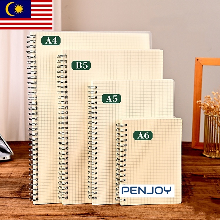 ring notebook B4 B5 A4 A5 A6 notebook Blank notebook Horizontal ...