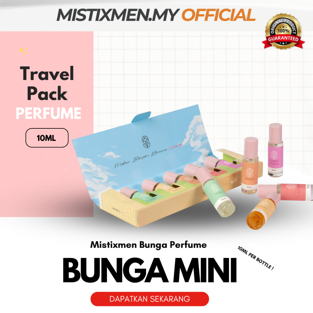 Perfume Bunga Mawar Melur Tester Untuk Perempuan Bunga Series Mistixmen ...