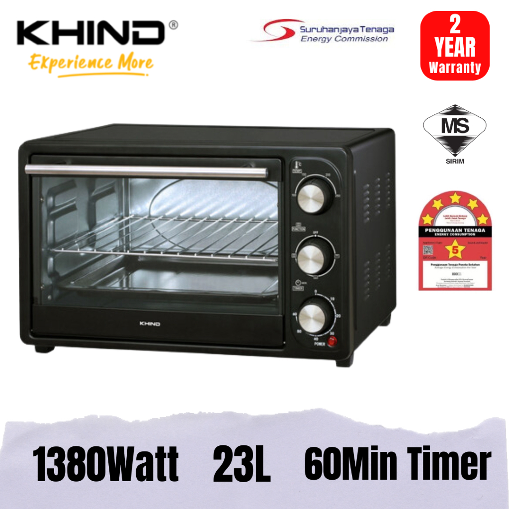 KHIND OVEN TOASTER OT23B 23L | ELECTRIC OVEN | Shopee Malaysia