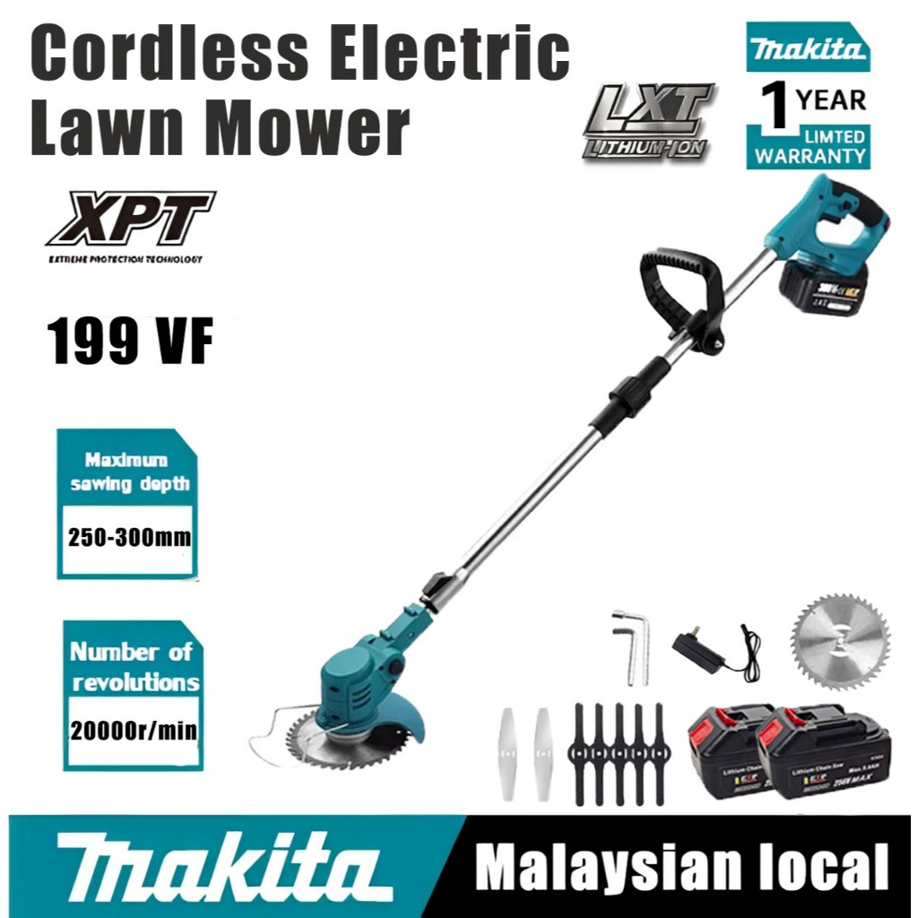 MAKITA Mesin Rumput Cordless Grass Cutter Cordless Grass Trimmer Lawn ...