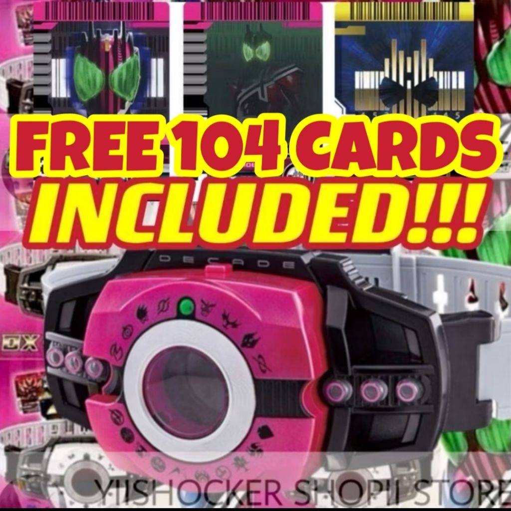 FREE 104 CARDS Masked Kamen Rider Neo Decade DCD Driver 20th DX ...