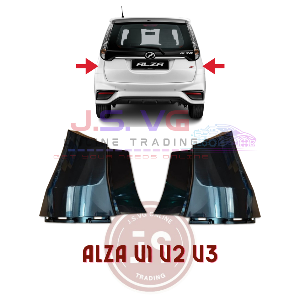 PERODUA ALZA V1 V2 V3 COVER TAIL LAMP GARNISH LOWER PANEL REAR FENDER ...