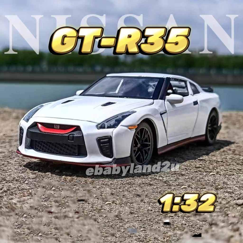 Die Cast 1:32 GTR R35 Year 2019 Vehicle Model Diecast Collection Nissan ...