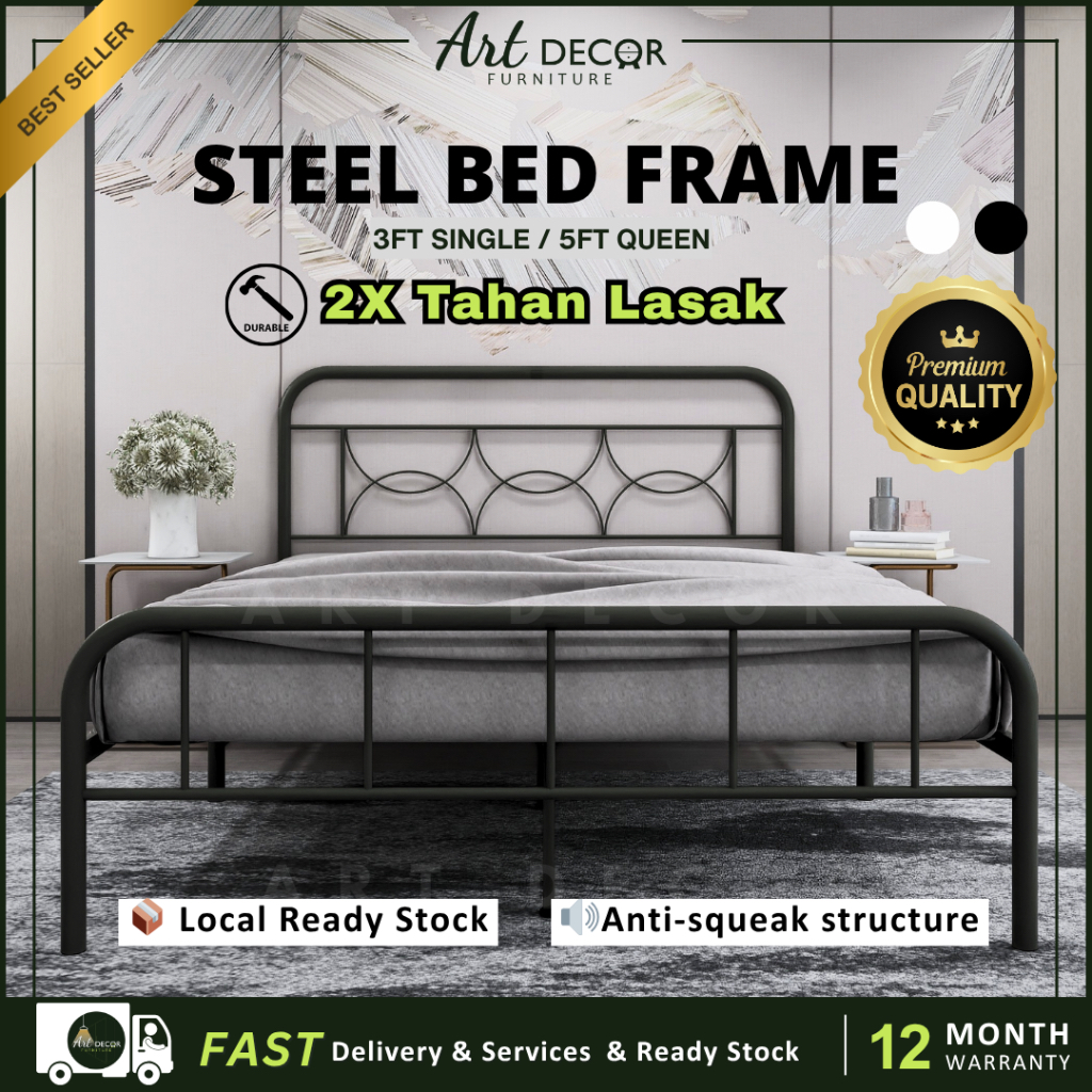🔥READY STOCK🔥Katil Queen/ Katil King/Katil Single Bed Frame Katil Queen ...