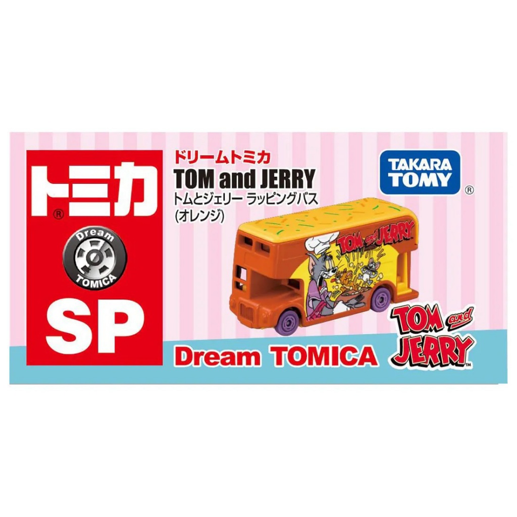 Takara Tomy Dream Tomica SP Tom and Jerry Wrapping Bus (Orange) (Tomica ...