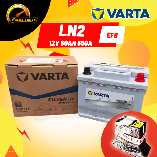 LN2 DIN60L DIN60 Varta Silver EFB Dynamic For Idling Stop Car Battery | Honda accord 2020 Lexus ...