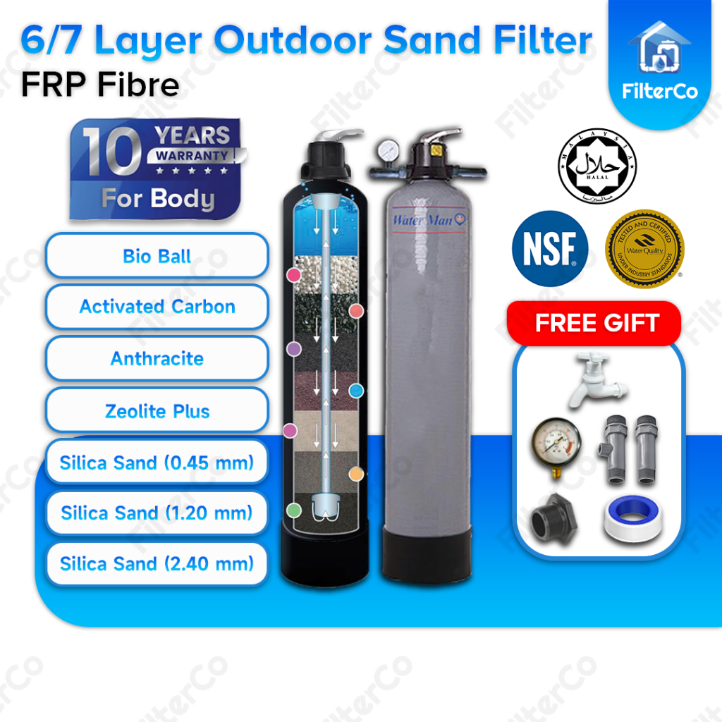 Outdoor Sand Water Filter 6 Layer / 7 Layer 3 Size Available Outdoor ...