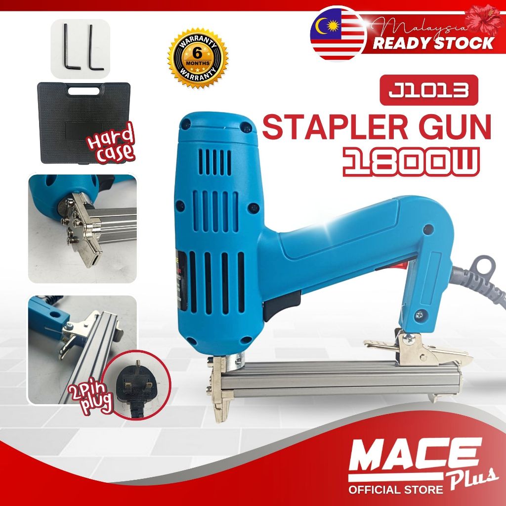 J1013 Electric Stapler Gun 1800W Furniture Stapler Power Tools Portable ...