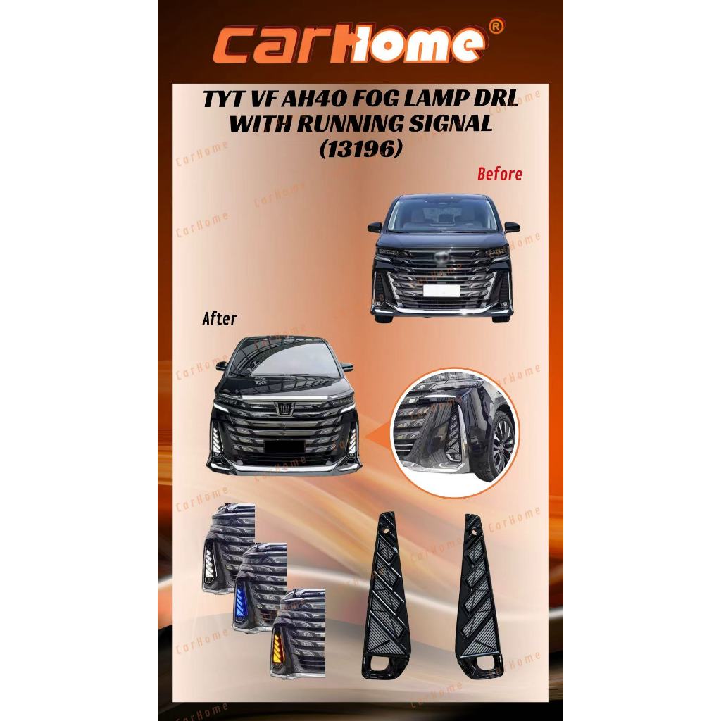 TOYOTA VELLFIRE AH40/AGH40 DRL LED DAYLIGHT WITH RUNNING SIGNAL ...