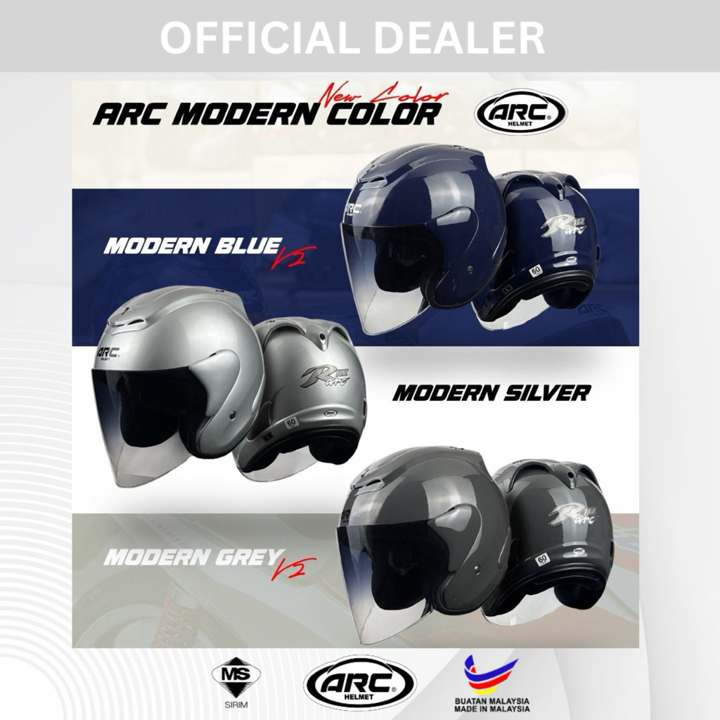 ARC RITZ Modern Color V2 Original Helmet | Shopee Malaysia