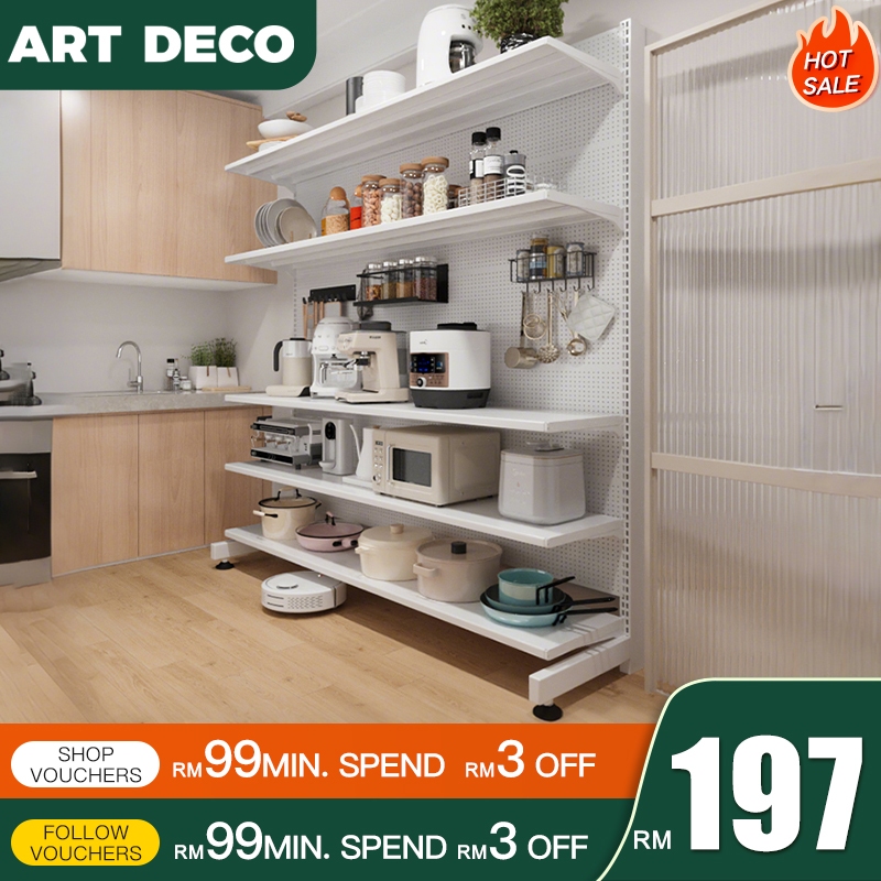 Rak Dapur Pegboard Organizer Kitchen Organizer Microwave Rack Oven Rack ...