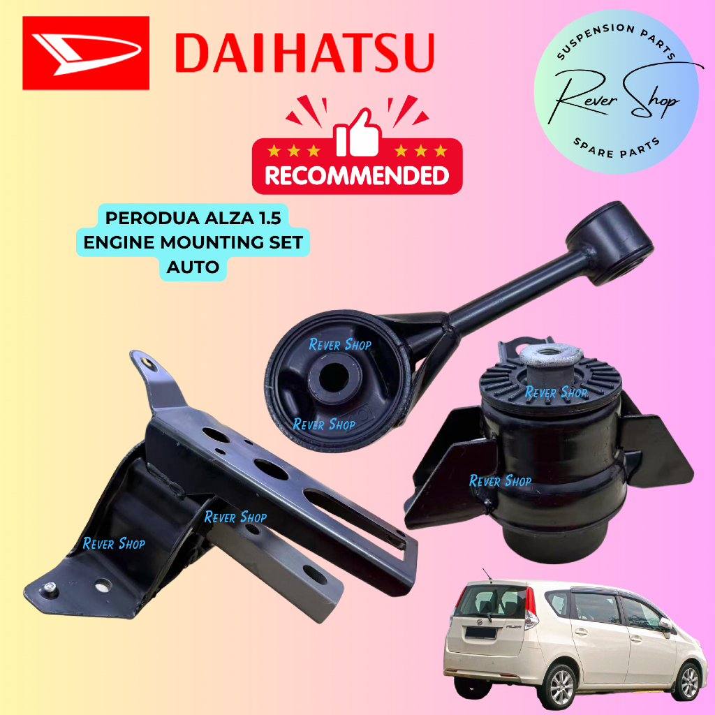 Perodua Alza 1.5 09-21Y (Auto / Manual) Engine Mounting Set Rear, Left ...