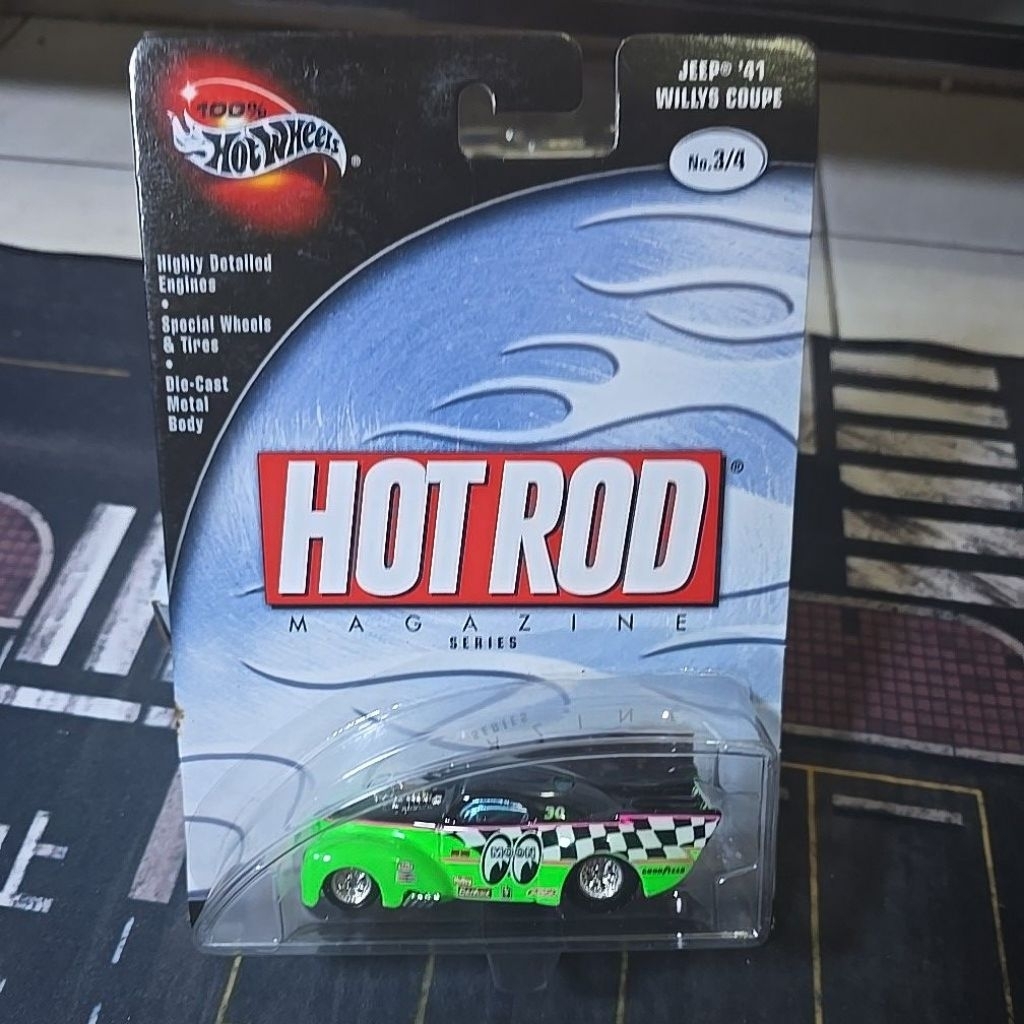 Hot Wheels Hot Rod Jeep 41 Willys Coupe Mooneyes | Shopee Malaysia