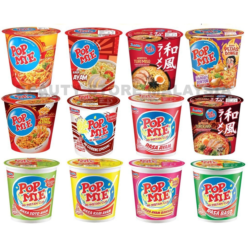 POP MIE KUAH DAN GORENG ALL VARIANT HALAL | Shopee Malaysia