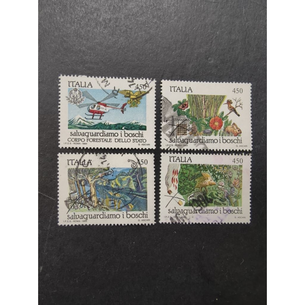 G11 Italy 1984 Nature Conservation stamps complete set of 4v used ...