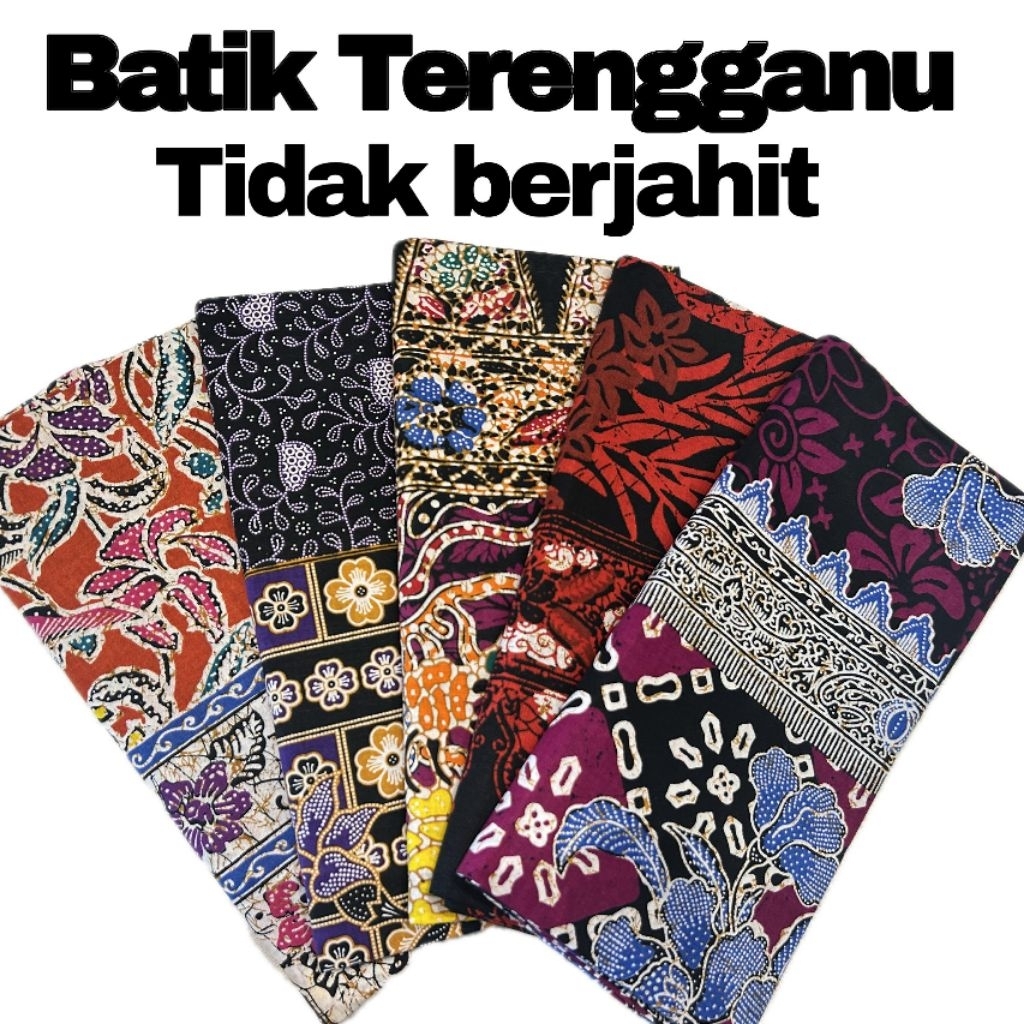 🔥[Harga Combo]🔥 Kain Batik Terengganu Tidak Berjahit Cotton Serap Air ...