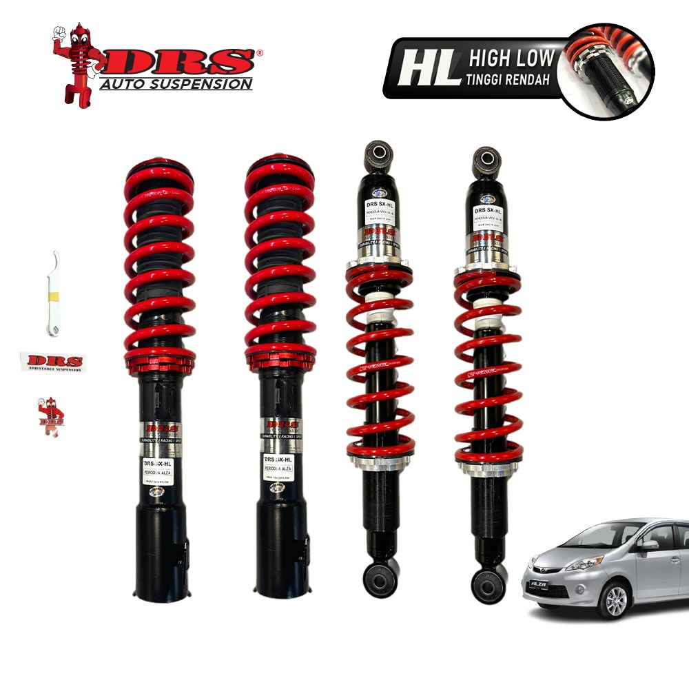 🔥🔥 PERODUA ALZA 🇲🇾DRS (hl series) high low adjustable absorber ...