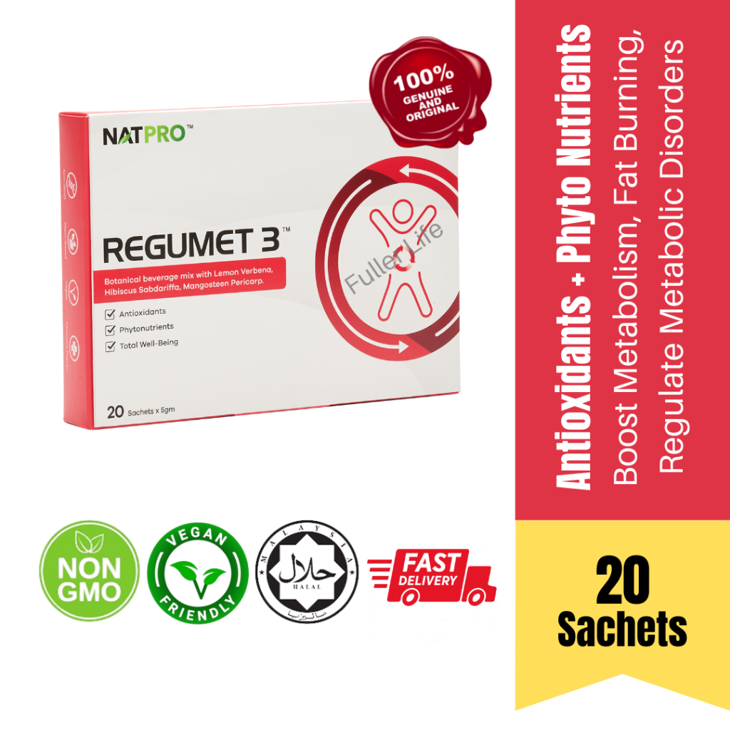 NATPRO Regumet 3 (20 sachets) | Metabolism Booster & Fat Burner Weight ...